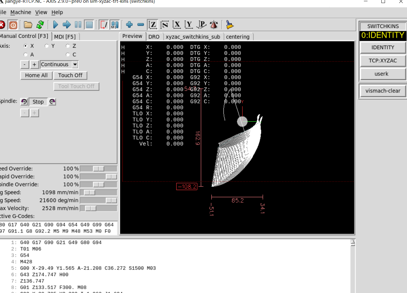 Linuxcnc Parsing G Code Shows That The Tool Path Is Inconsistent With Cam Linuxcnc 2406